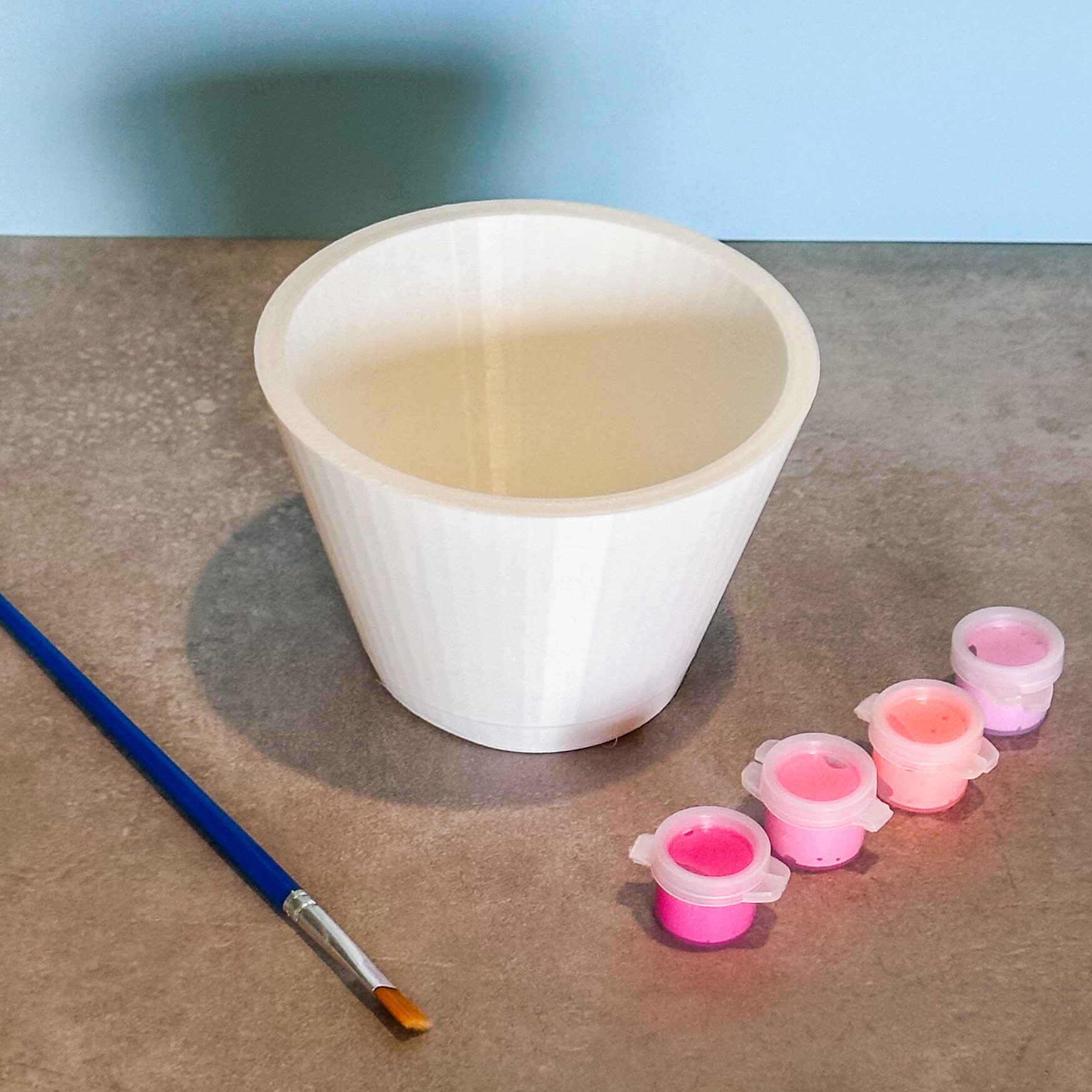 Plant Pot Painting Set, Paint Your Own Pot! Paints and Brush Included ...