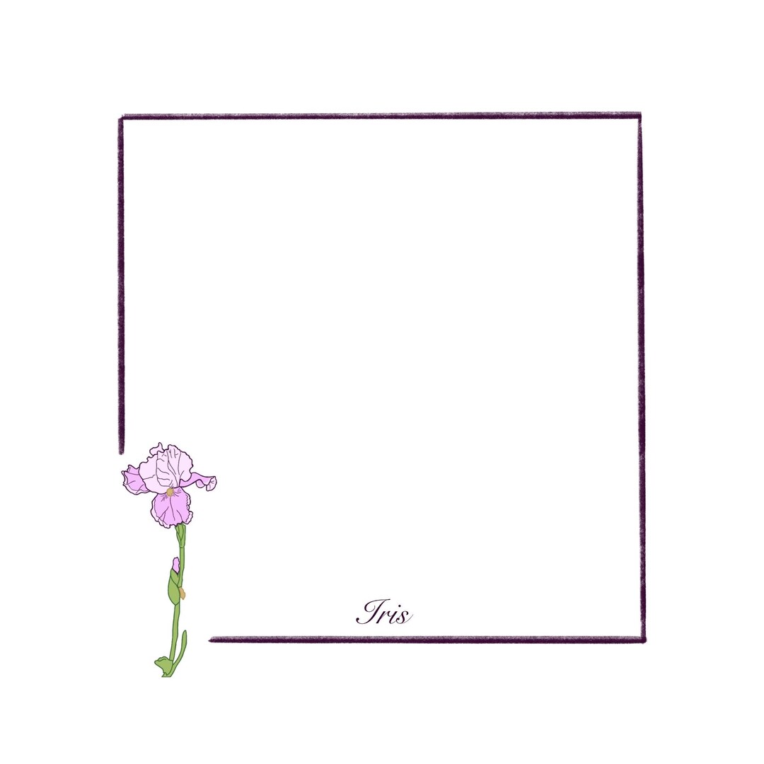 STICKY NOTES: Iris Floral - Post-it’s - Etsy