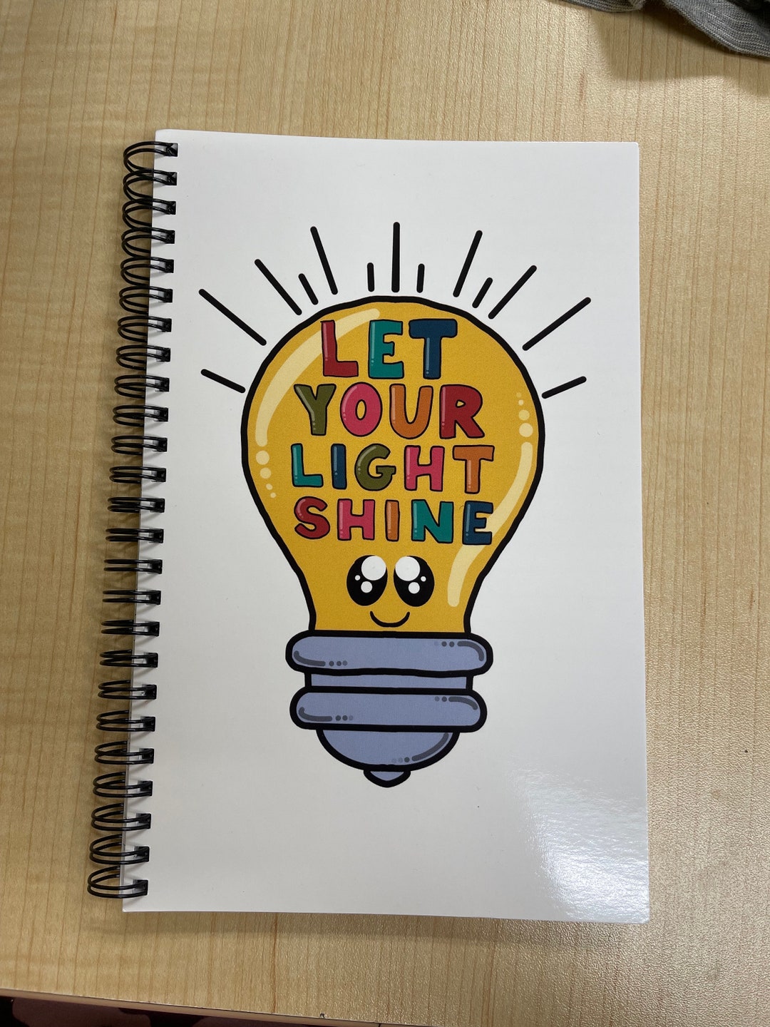 NOTEBOOK: Let Your Light Shine Spiral Notebook - Etsy