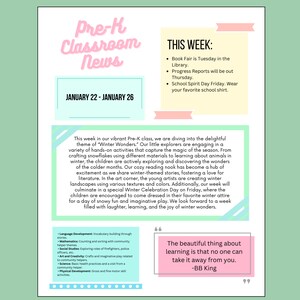 Weekly Newsletter Templates, Simple Newsletter Templates, Editable ...