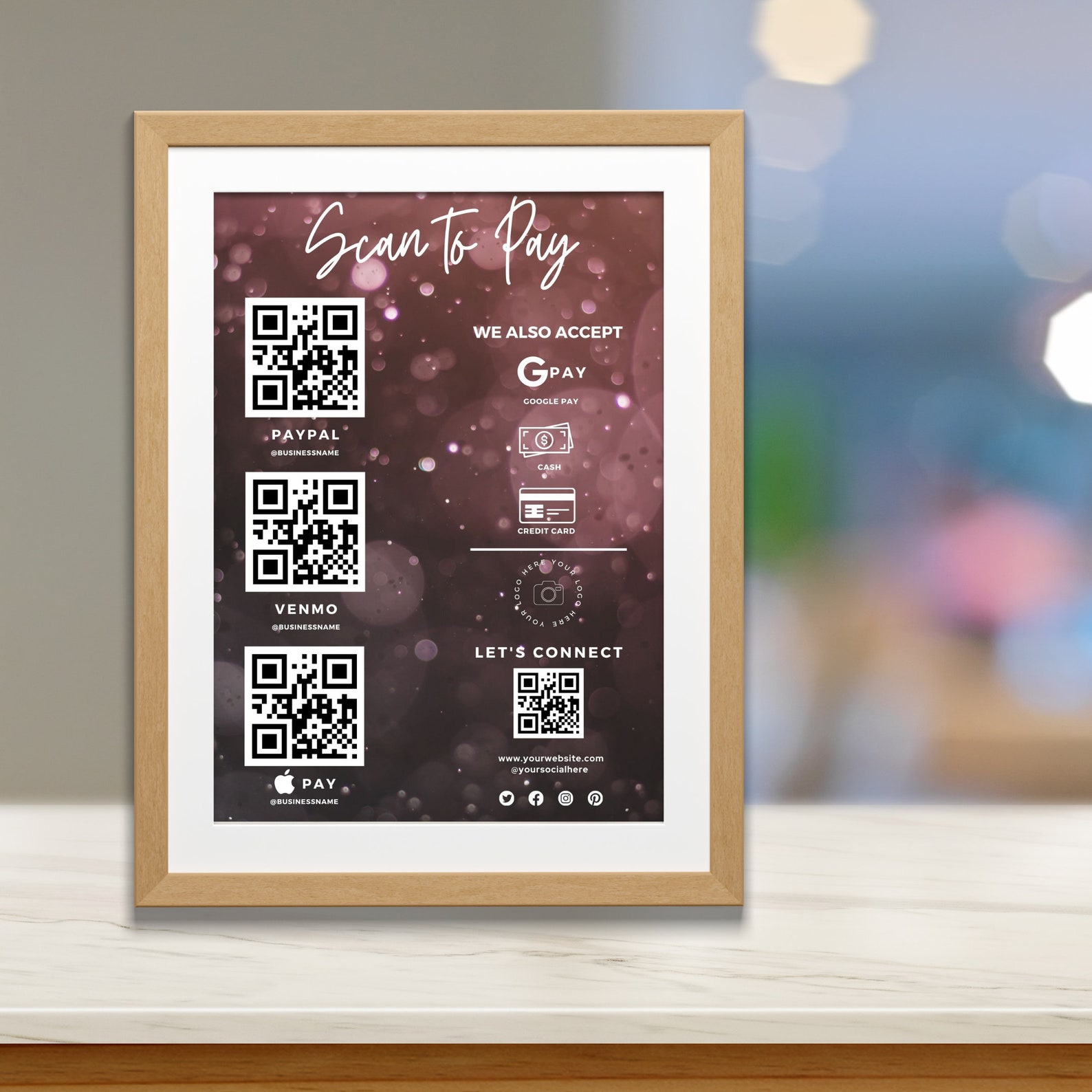 Scan to Pay Templates, QR Code Sign, Edit With Canva Template ...
