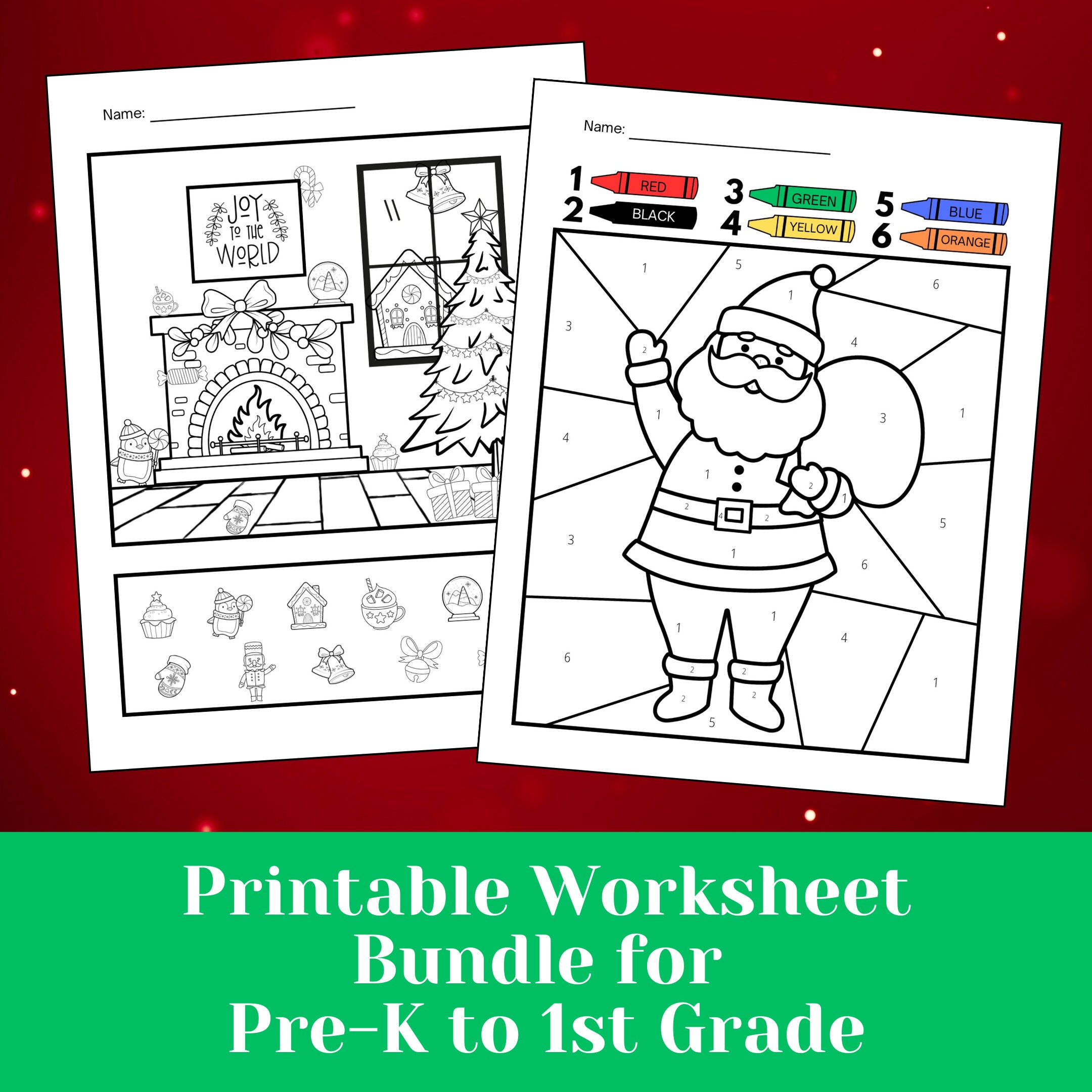 Christmas Worksheets, Printable Worksheets, Christmas Activity Digital ...