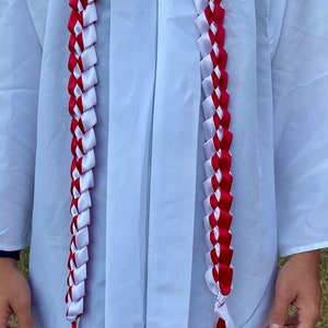 Customizable 64-inch Satin Ribbon Sash Lei for Graduation and ...