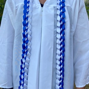 Customizable 64-inch Satin Ribbon Sash Lei for Graduation and ...