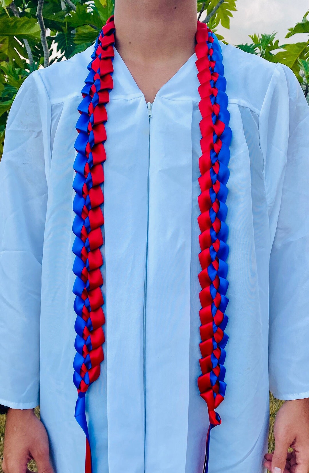 Customizable 64-inch Satin Ribbon Sash Lei for Graduation and ...