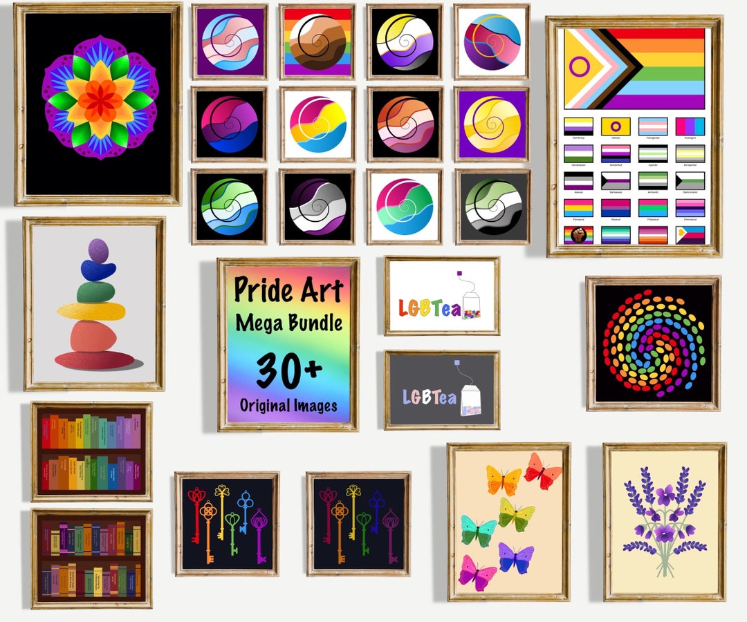 LGBTQ Pride Art Mega Bundle: 30+ Printable Posters (digital Download ...