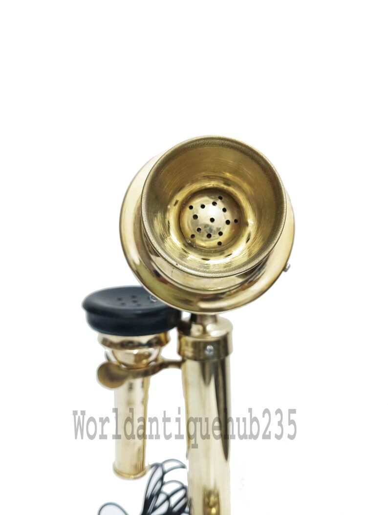 Old Retro Candlestick Phone Rotary Dial Home Office Decor Functional ...