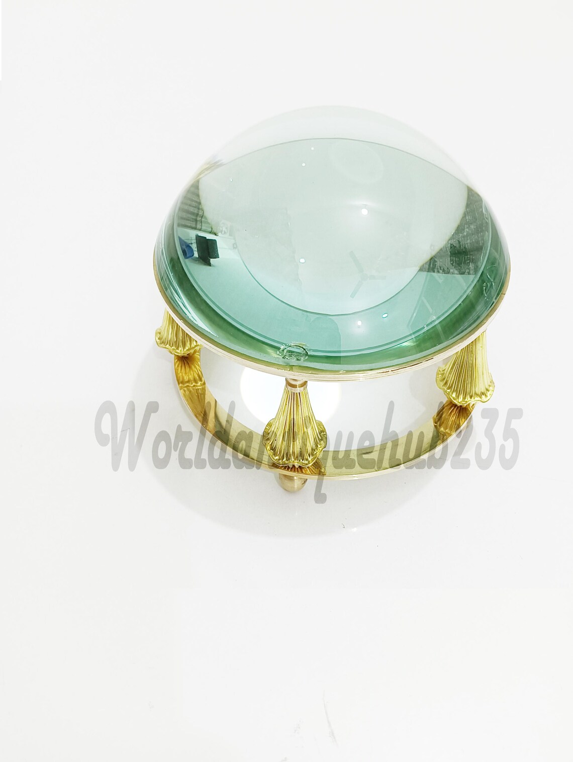 Antique Nautical Map Reading Magnifying Glass Desk Magnifier / Paper ...