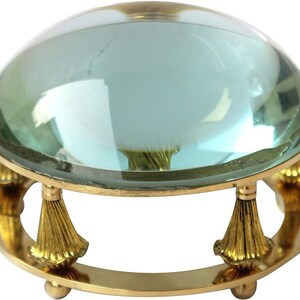 Antique Nautical Map Reading Magnifying Glass Desk Magnifier / Paper ...