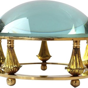 Antique Nautical Map Reading Magnifying Glass Desk Magnifier / Paper ...