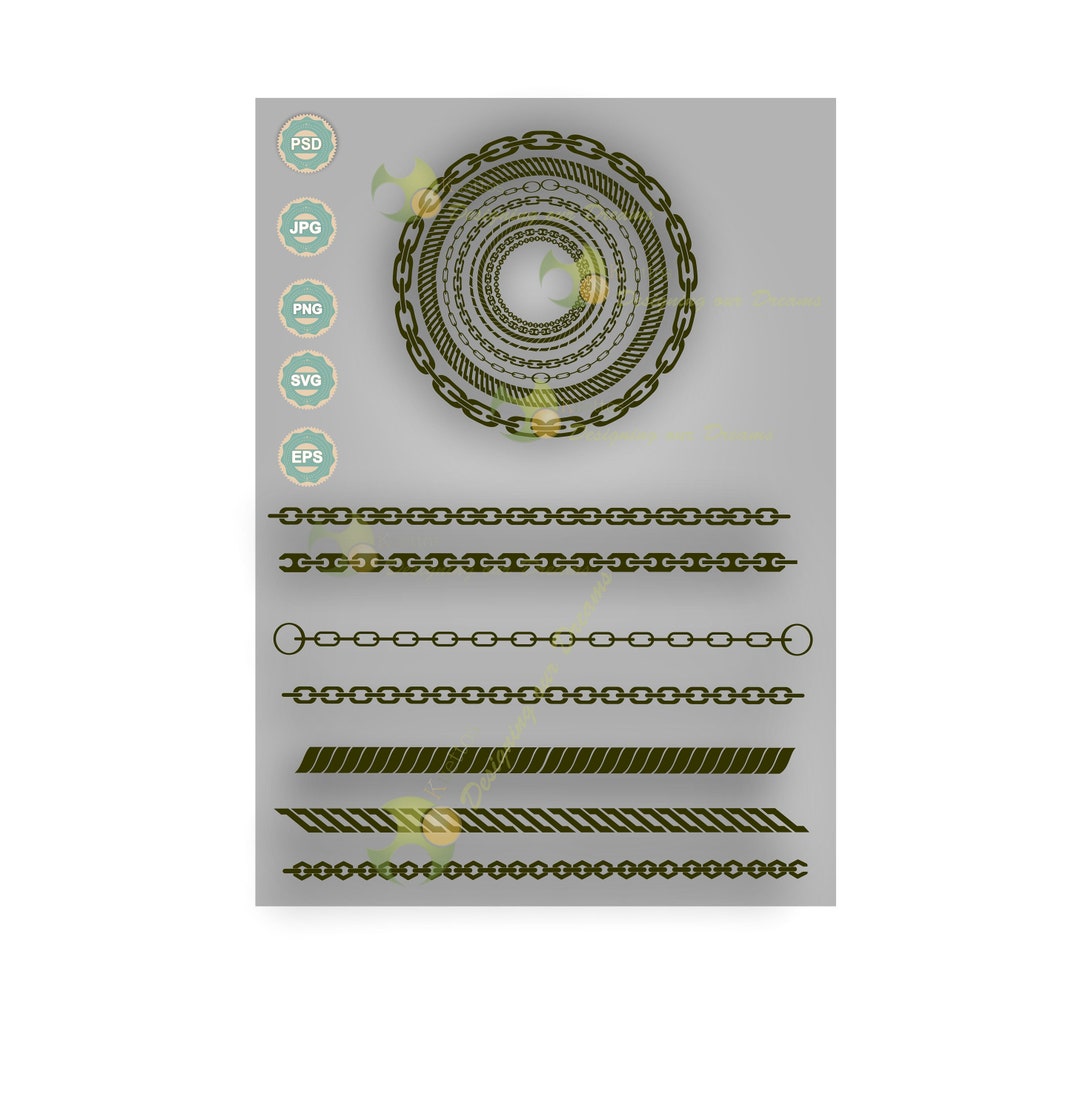 8circle Chain Svg Png Jpg Psd Photoshop High Resolution Transparent Png ...