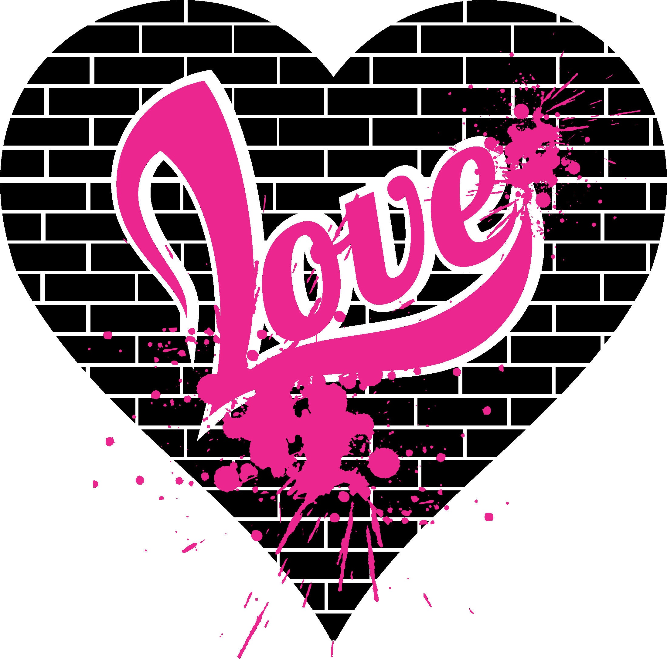Heart Bricks Love Png Psd Eps Psd Photoshop PNG File - High Resolution ...