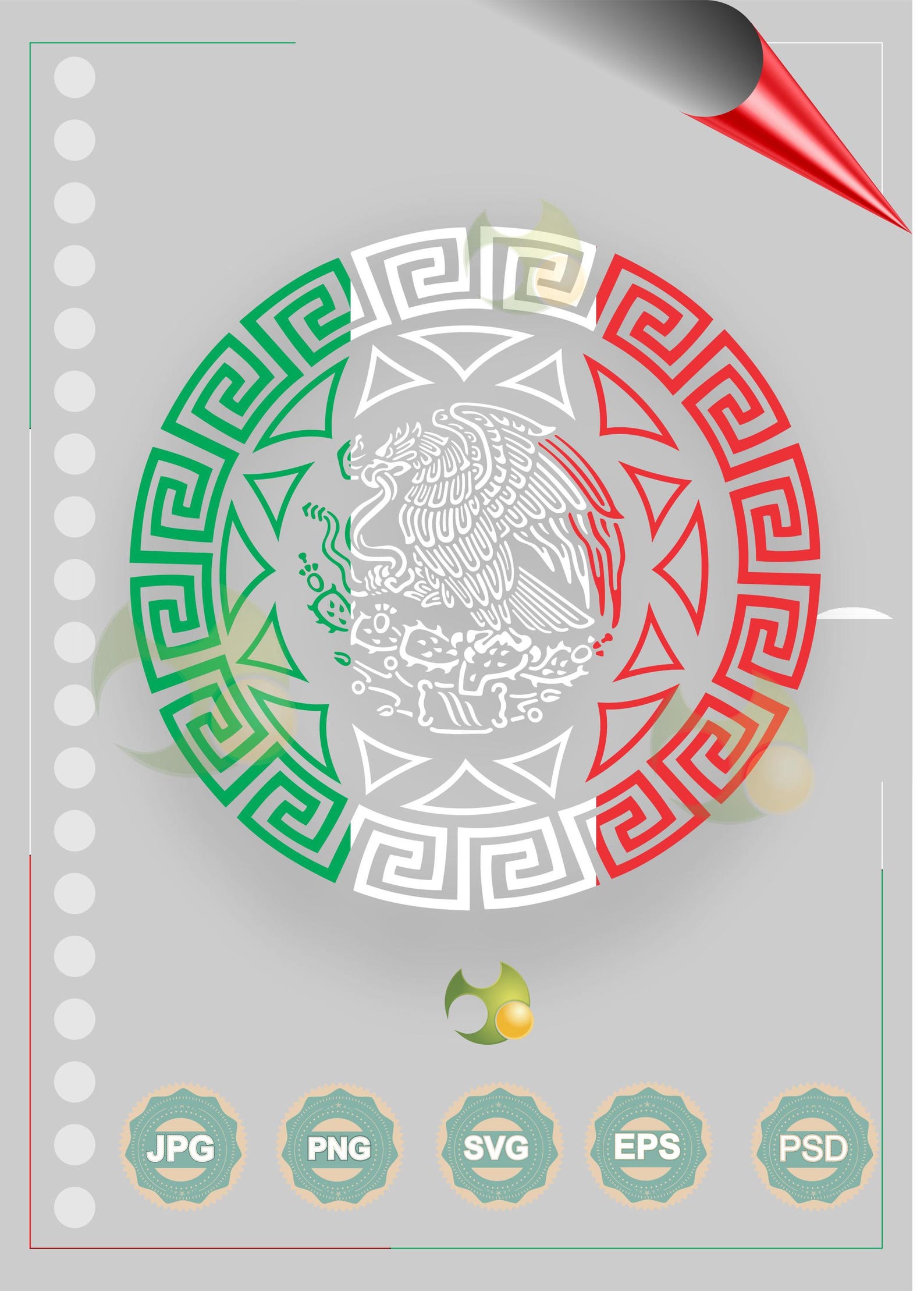 Mexican Flag Svg Mexican Pride Png PSD FILE - PHOTOSHOP Svg File ...