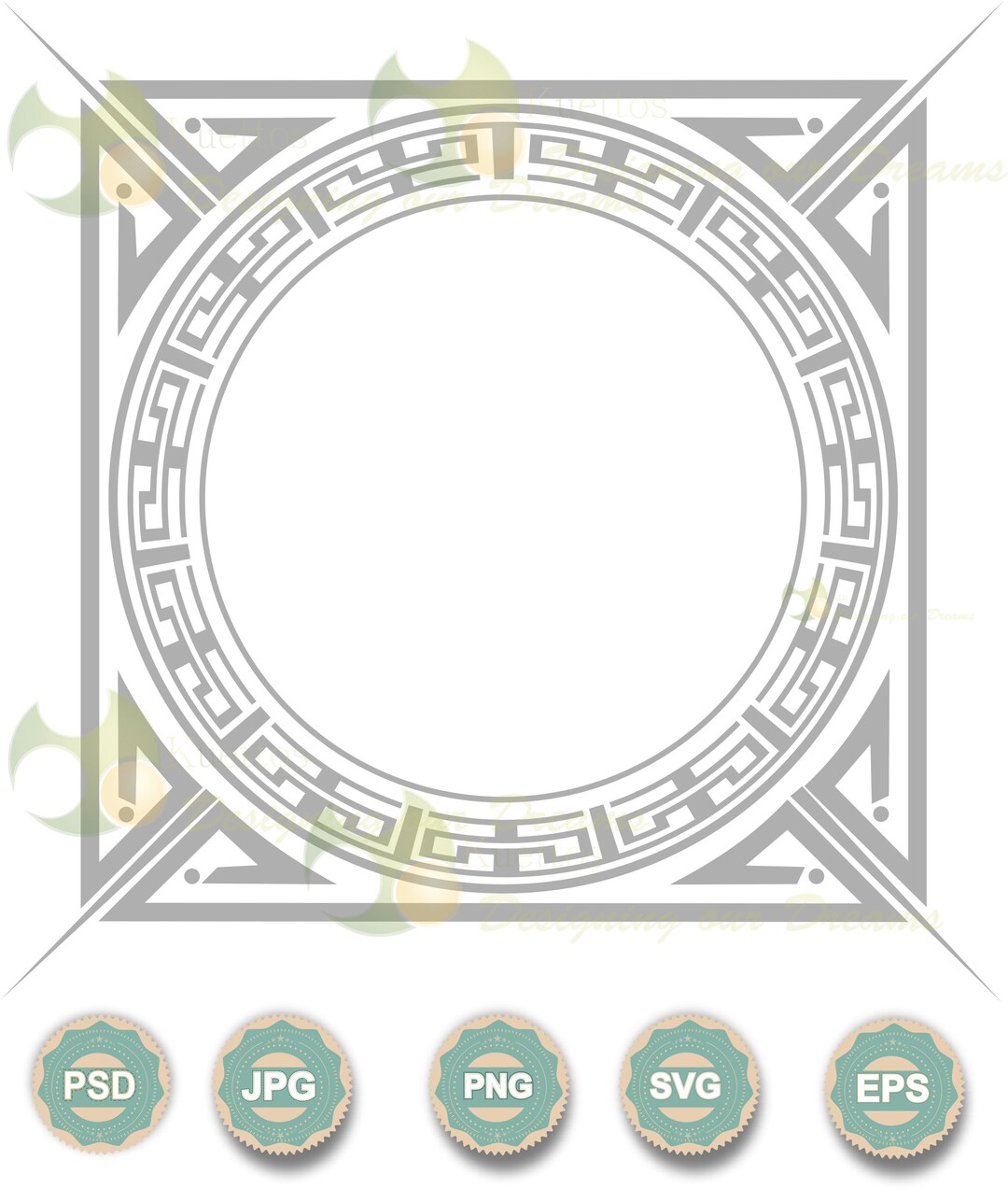 Greek Decorative Elements Svg Psd Photoshop Png PNG File - High ...