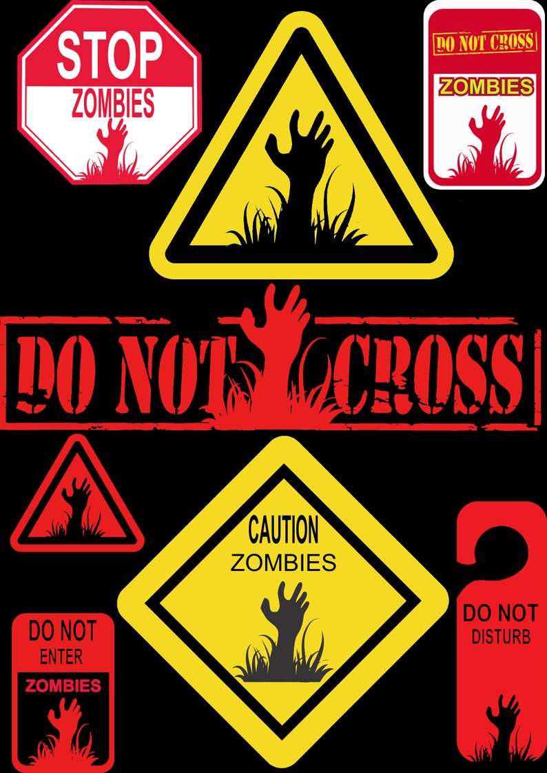 Zombie Set Png Svg Png Eps Photoshop File High Resolution Transparent ...