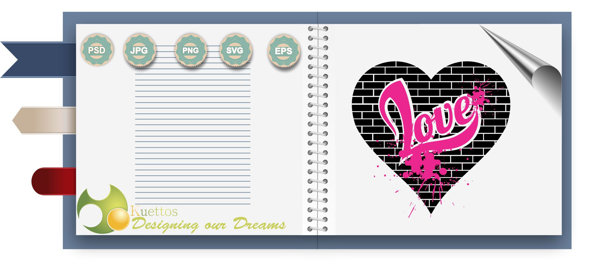 Heart Bricks Love Png Psd Eps Psd Photoshop PNG File - High Resolution ...