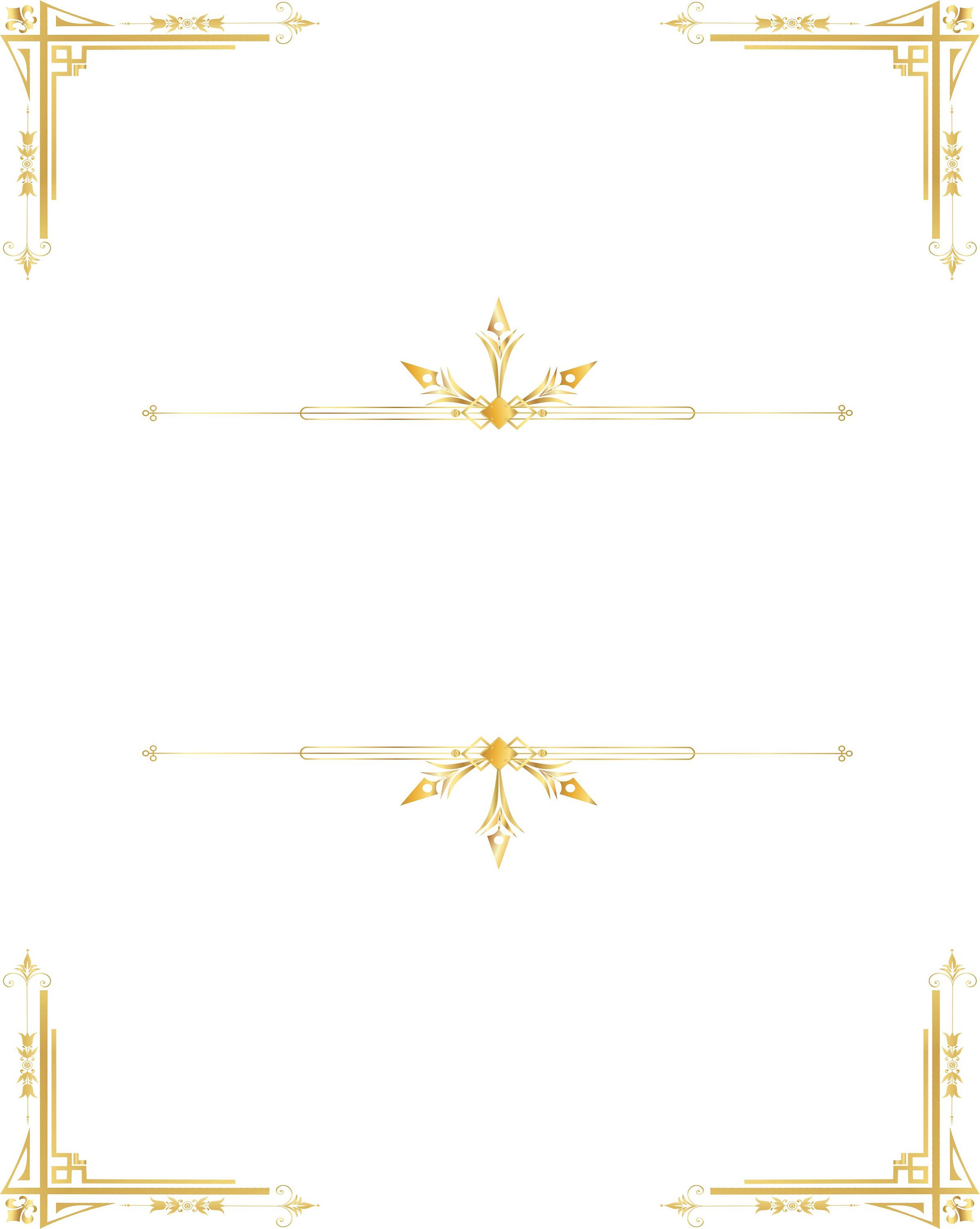 Set of Text Gold Dividers Svg Png Photoshop Gold Wedding Invitation - Etsy