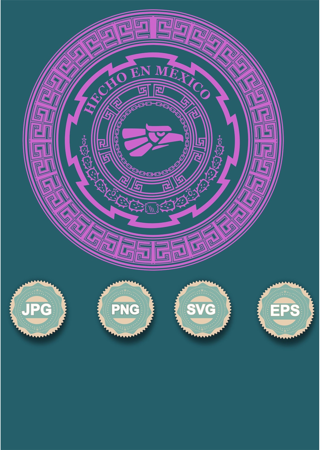 Made in Mexico Logo , Hecho En Mexico Logo Svg Png for Shirt, High ...