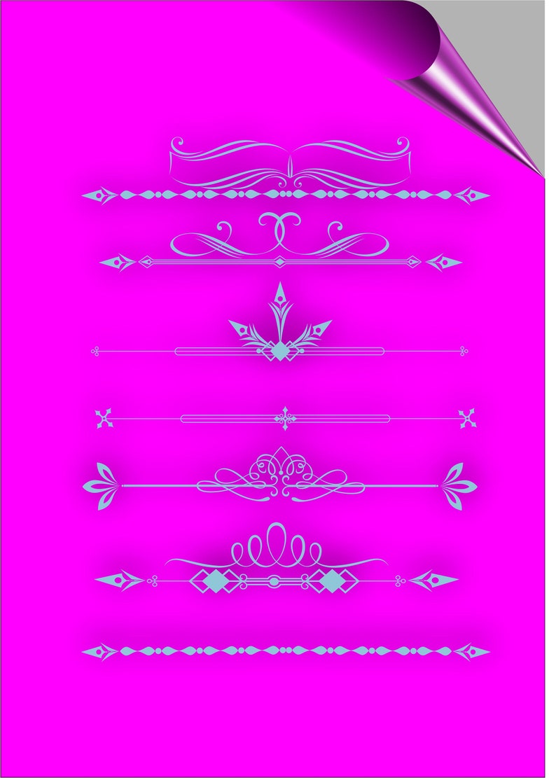 Ornamental Text Divider SVG, EPS PNG. Photoshop,file - High Resolution ...