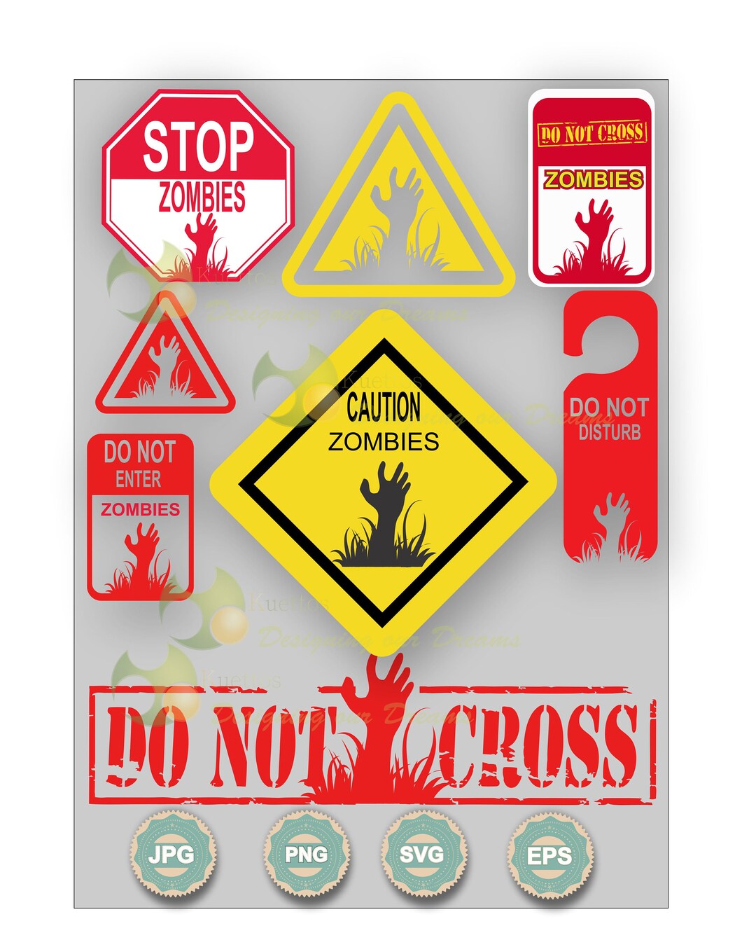 Zombie Set Png Svg Png Eps Photoshop File High Resolution Transparent ...