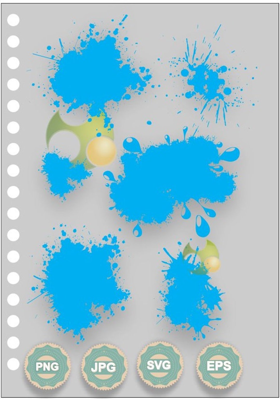 Paint Splatter SVG Bundle, Paint Splash Svg, Paint Splatter PNG Svg ...