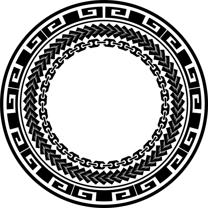 Greek Circle Svg,greek Bundle PNG PSD PNG File - High Resolution ...