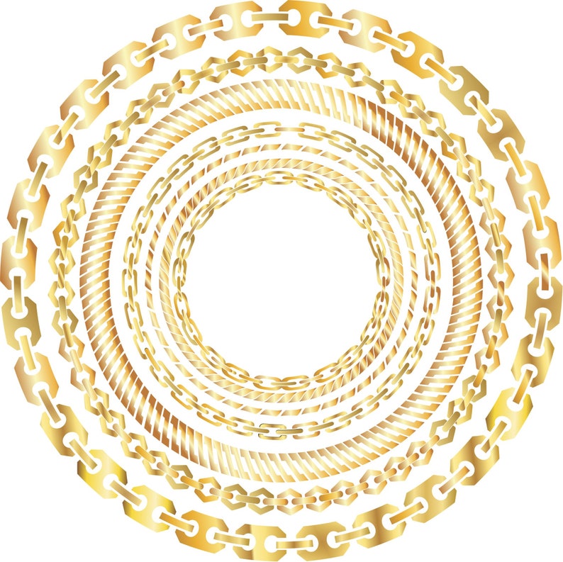 GOLD CHAIN Png Svg Photoshop Psd Eps High Resolution Transparent Vector ...