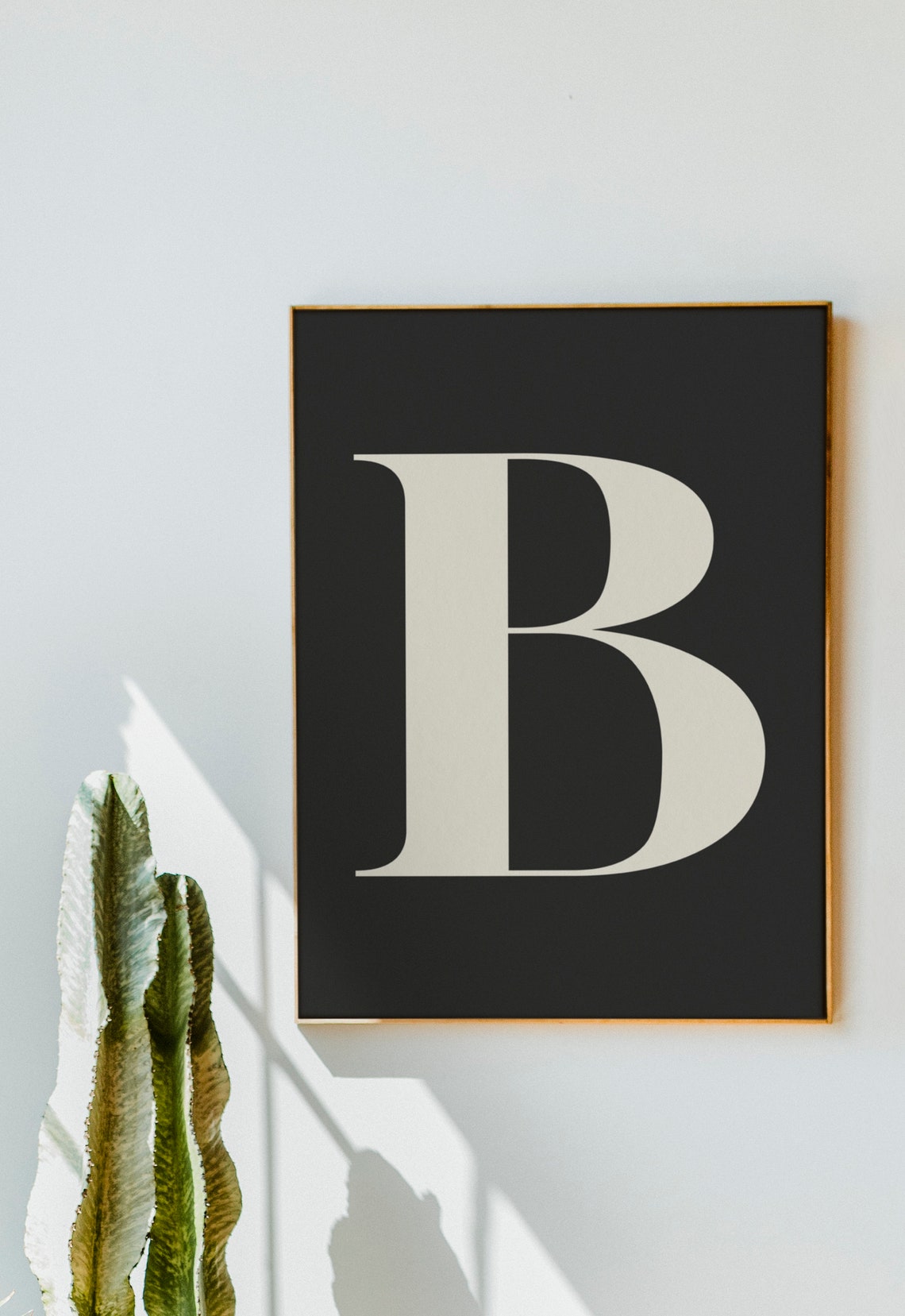 Letter B Wall Art Family Name Digital Print Nursery Letter A - Etsy