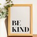 Be Kind Print, Classroom Poster, Typography Print, Kids Room Art, Dorm ...