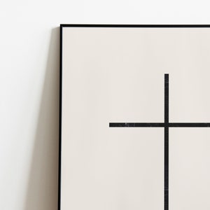 Modern Christian Art, Minimalist Christian Artwork, Cross Decor ...