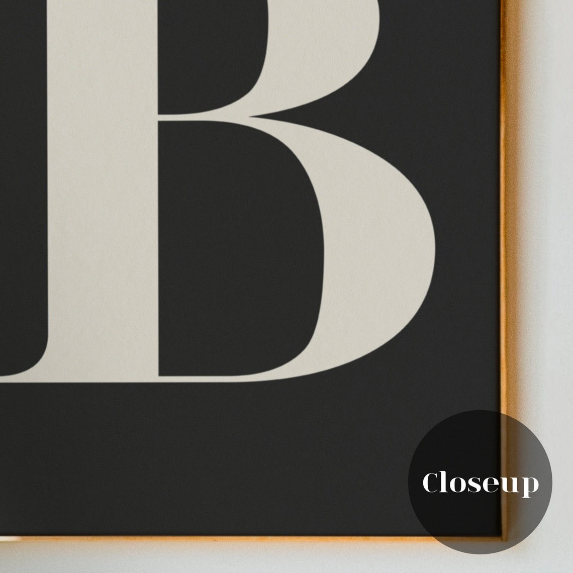 Letter B Wall Art, Family Name Digital Print, Nursery Letter A Poster ...