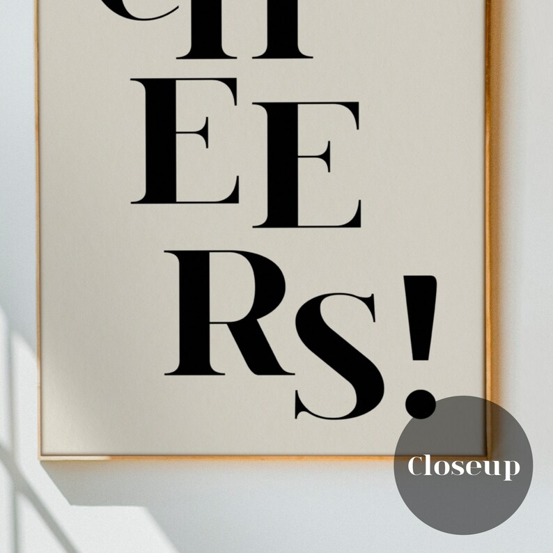 Bar Art, Cheers Print, Bar Cart Wall Art, Cocktail Print, Printable Art ...