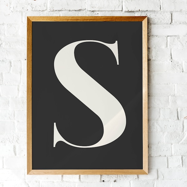Single Letter Print - Etsy