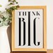 Think Big Motivational Wall Art Inspirational Art Home Decor Positive ...