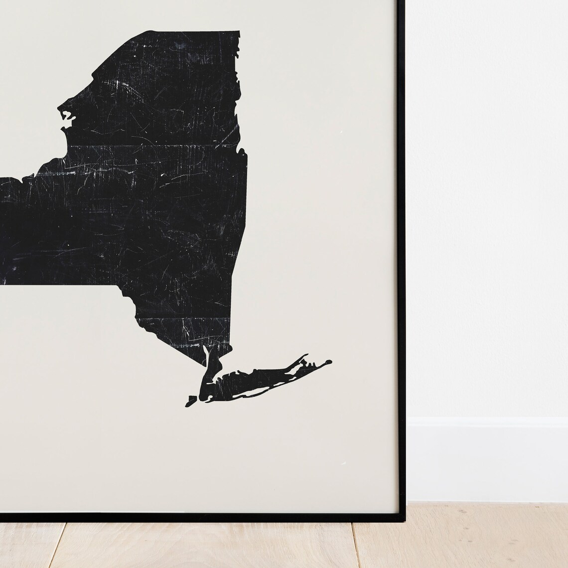 New York State Print, NY Wall Art, Minimalist State Map Poster ...