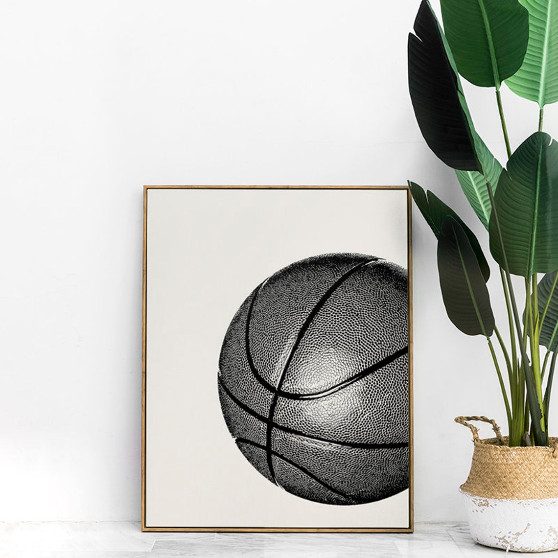 Basketball Wall Art, Sports Art, Basketball Decor, Manly Art, Man Cave ...