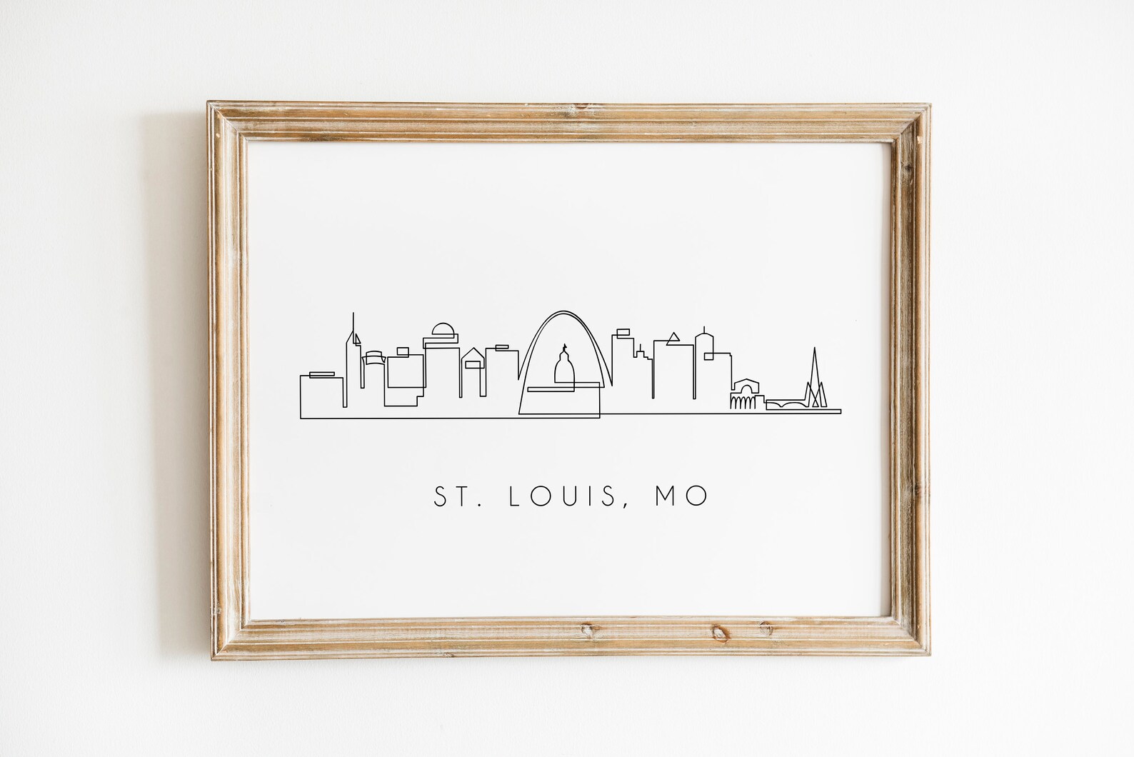 Saint Louis Art, St Louis Map, Skyline Wall Art, Line Art STL Print ...
