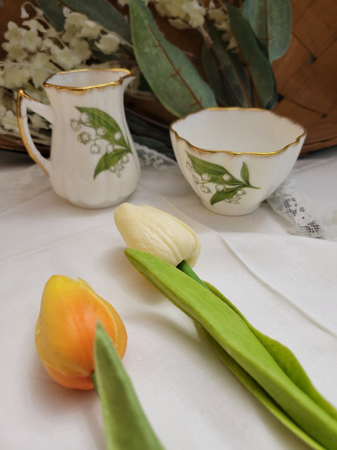Vintage Old Royal English Bone China Lilly of the Valley Mini - Etsy