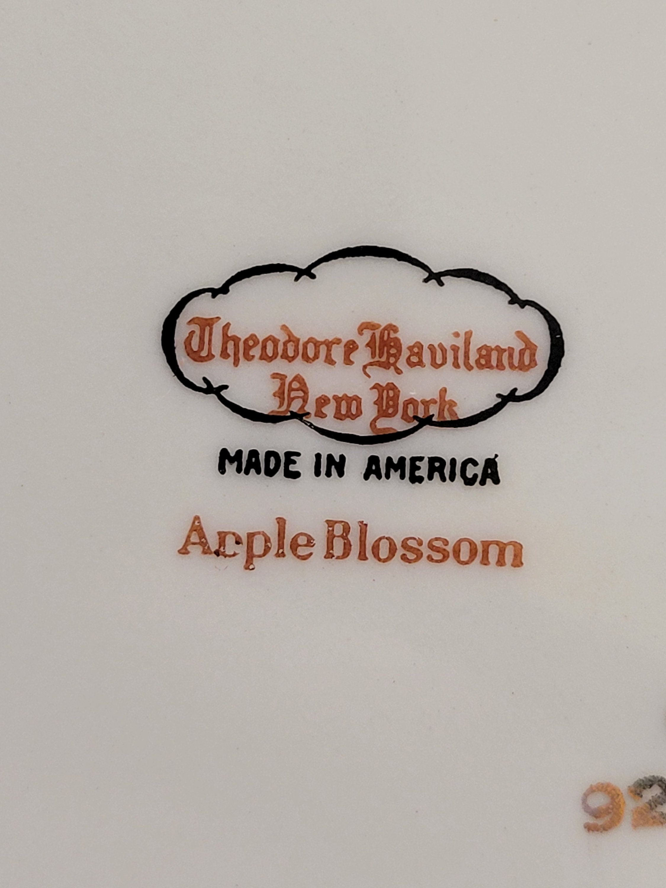 Theodore Haviland apple Blossom Set of 4 Cups and - Etsy
