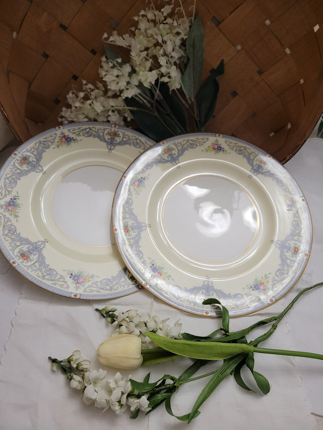 Royal Worcester 'the Duchess' Set of 2 Dinner Plates - Etsy