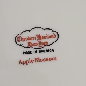 Theodore Haviland apple Blossom Set of 4 Bread Plates - Etsy