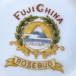 Fuji China 'rosebud' Set of 4 Cups and Saucers - Etsy