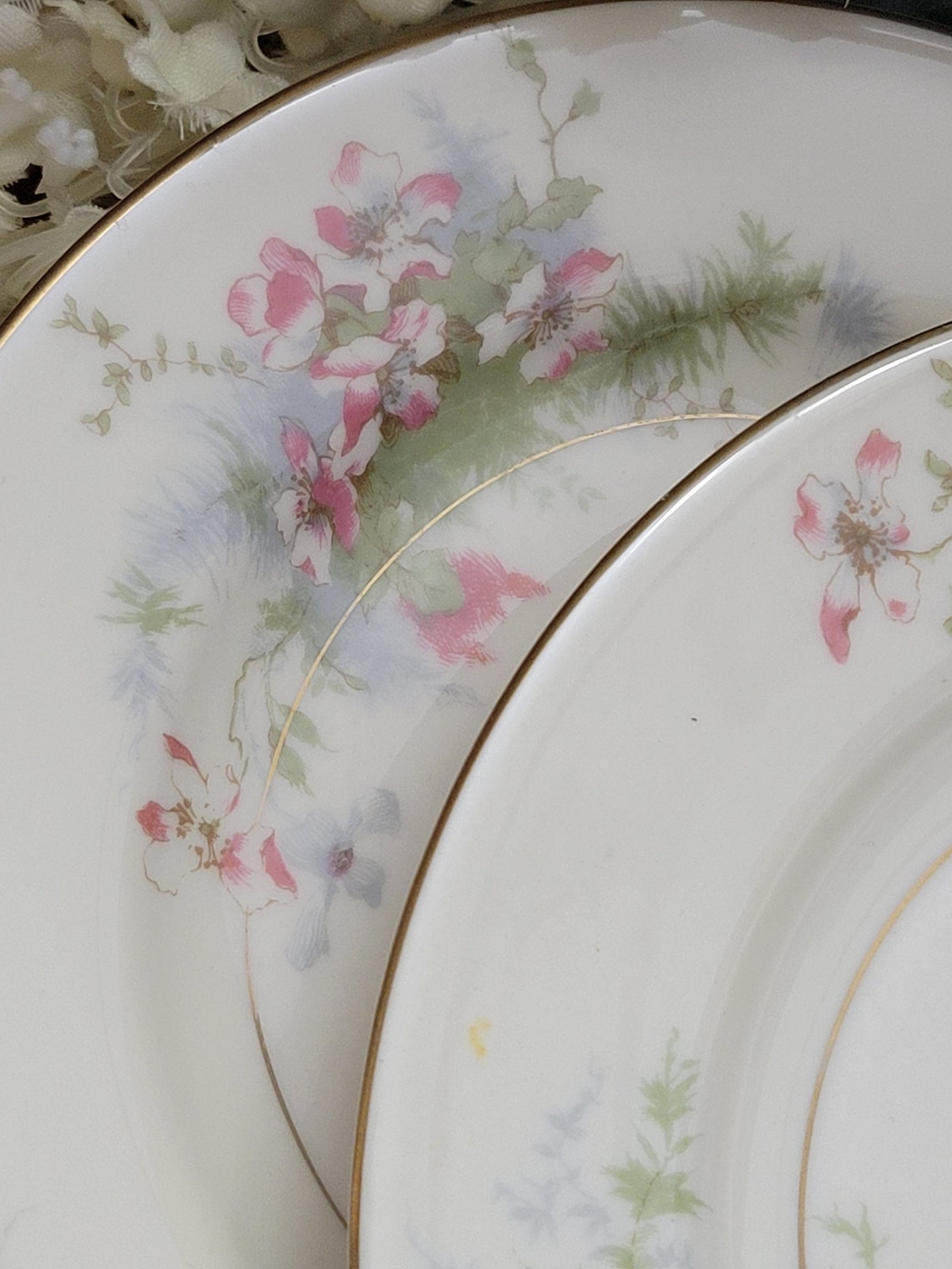 Theodore Haviland apple Blossom Set of 4 Bread - Etsy