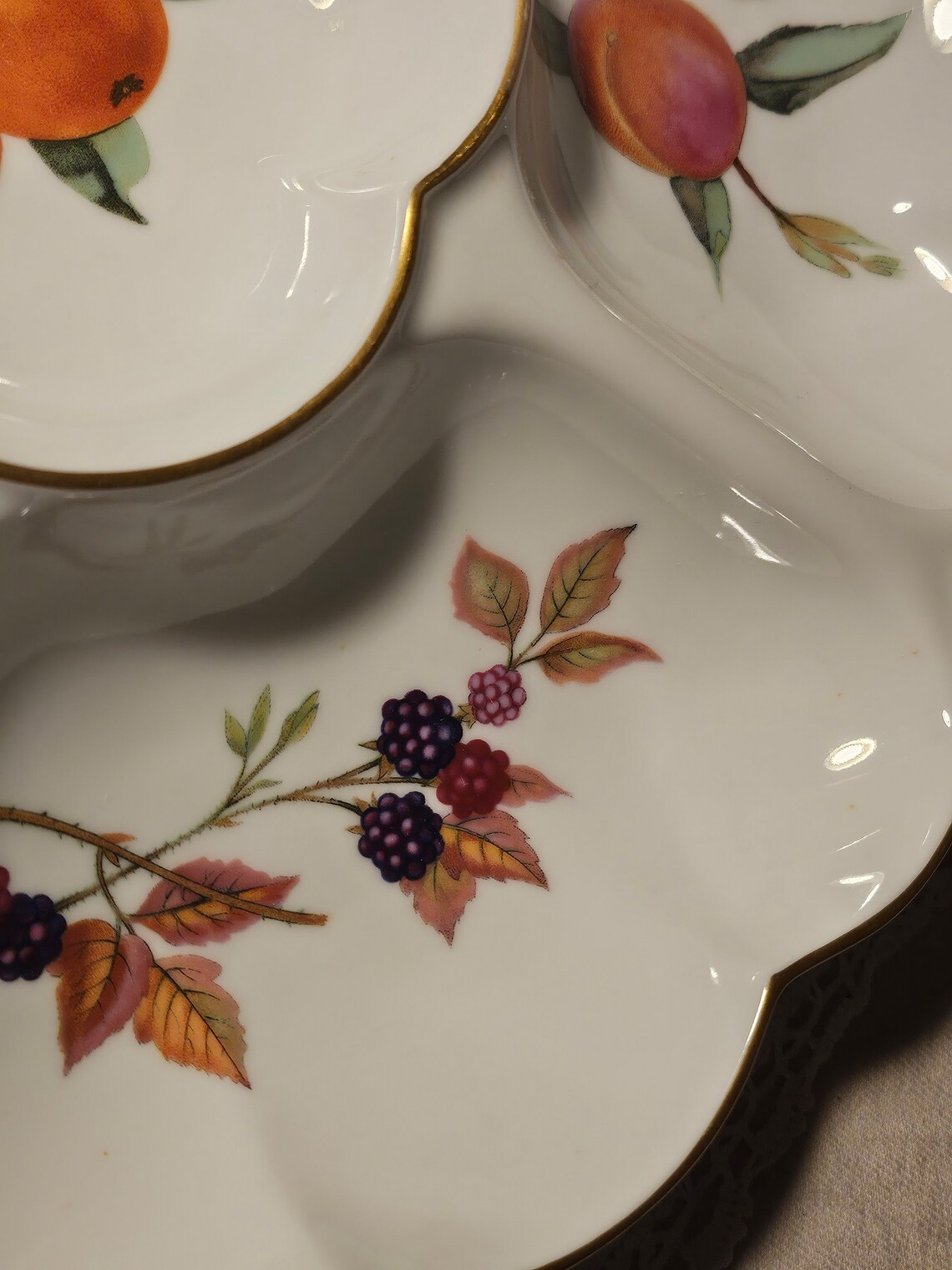 Royal Worcester evesham Gold 13 Scalloped - Etsy