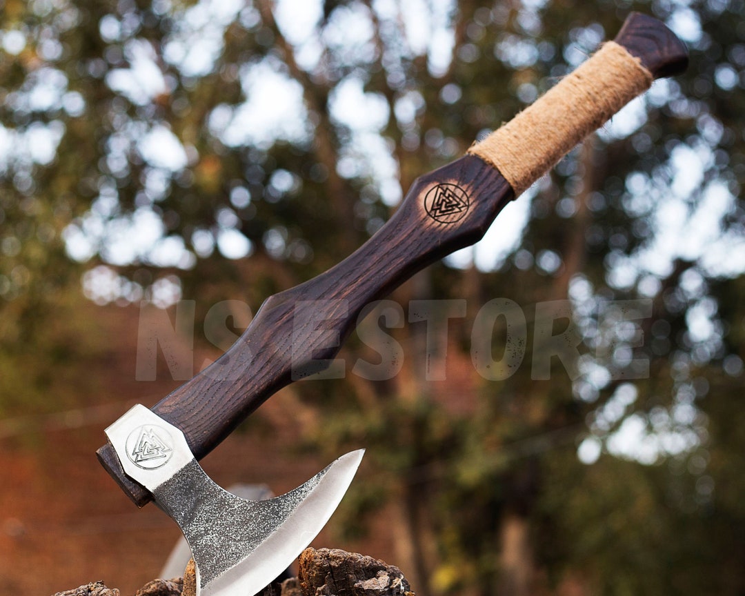 Hand Forged Viking Axe Real Battle Ready Axe Carbon Steel - Etsy