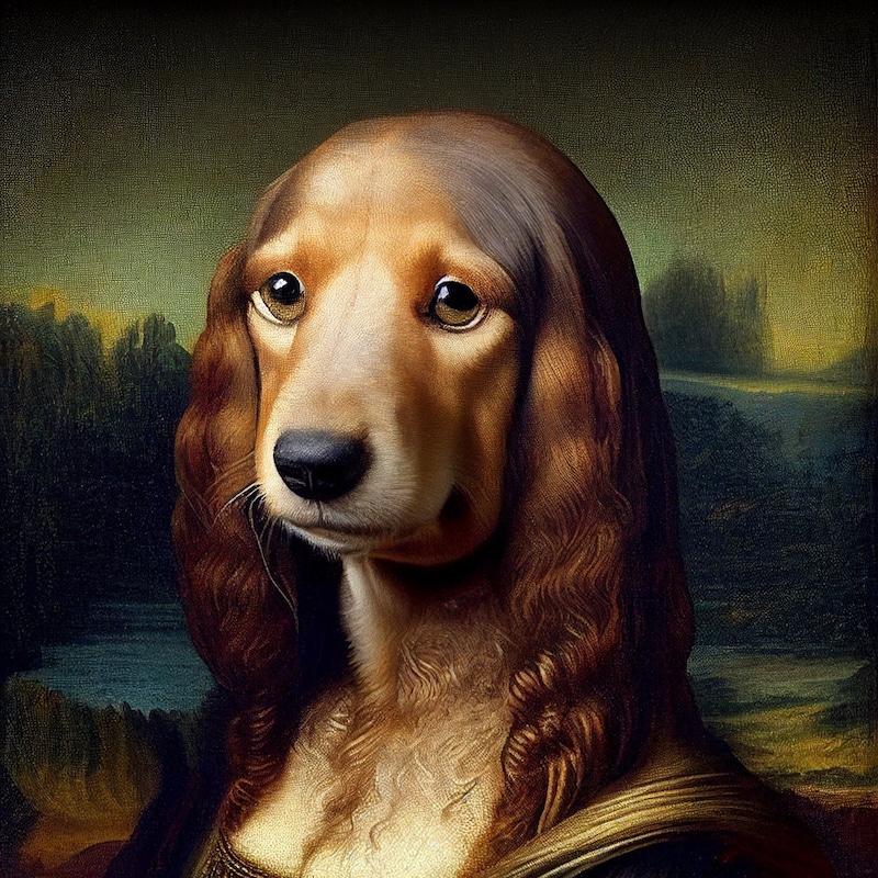 Mona Lisa Cat - Etsy