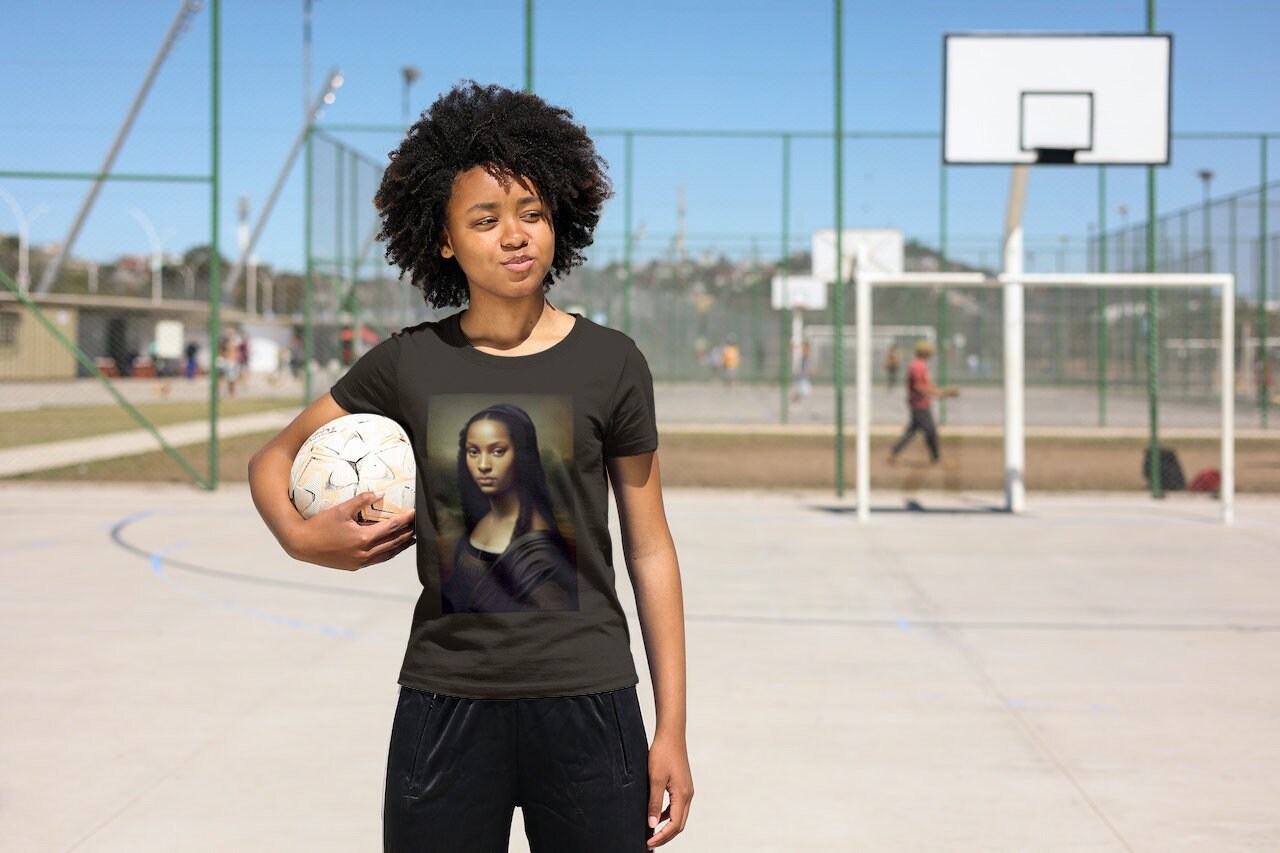 Beautiful Black Mona Lisa Digital Art for Download - Etsy