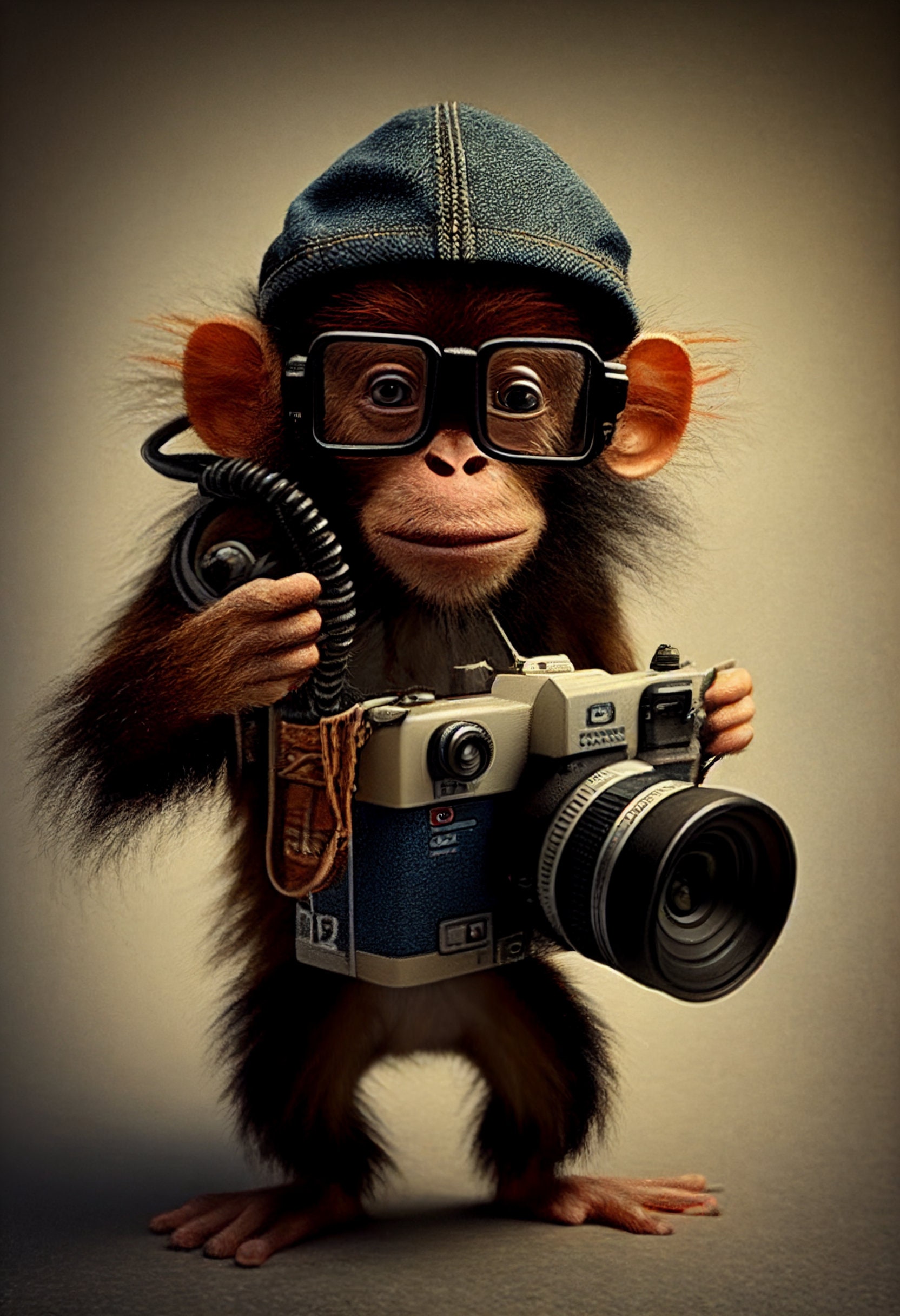 Photographer Monkey With a Camera: High Resolution Digital Art for ...