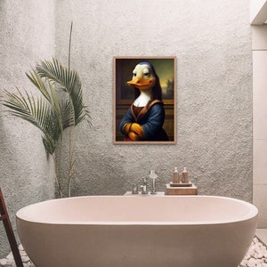 Mona "duck" Lisa Digital Art Work for Download - Etsy