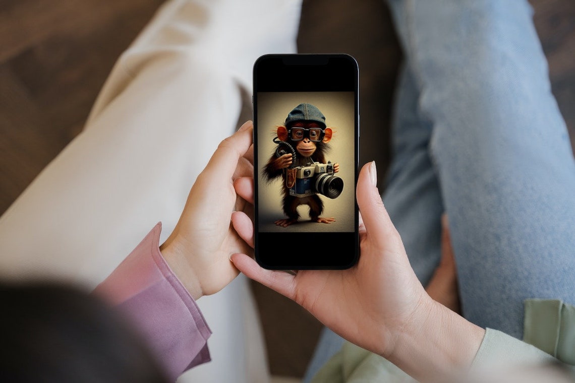 Photographer Monkey With a Camera: High Resolution Digital Art for ...